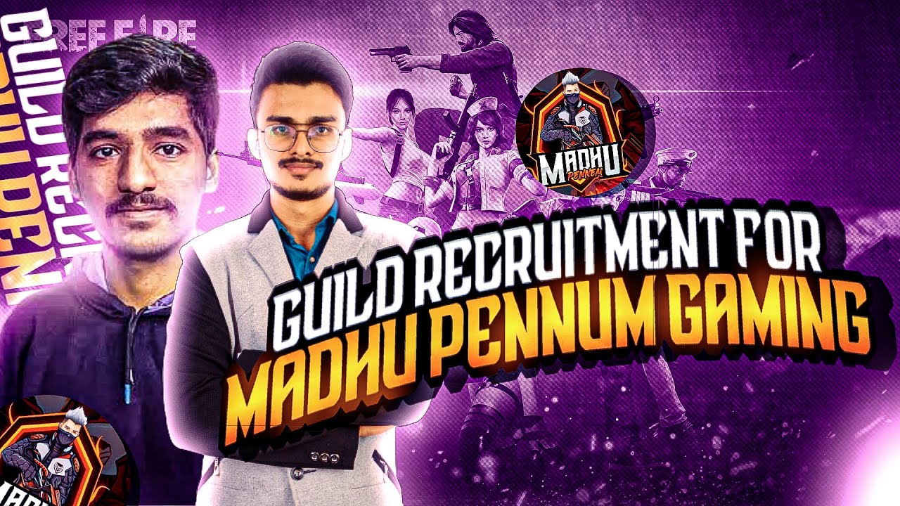 Madhu Pennum Gaming Guild Trials | Last Day Trials | Free Fire Live ...
