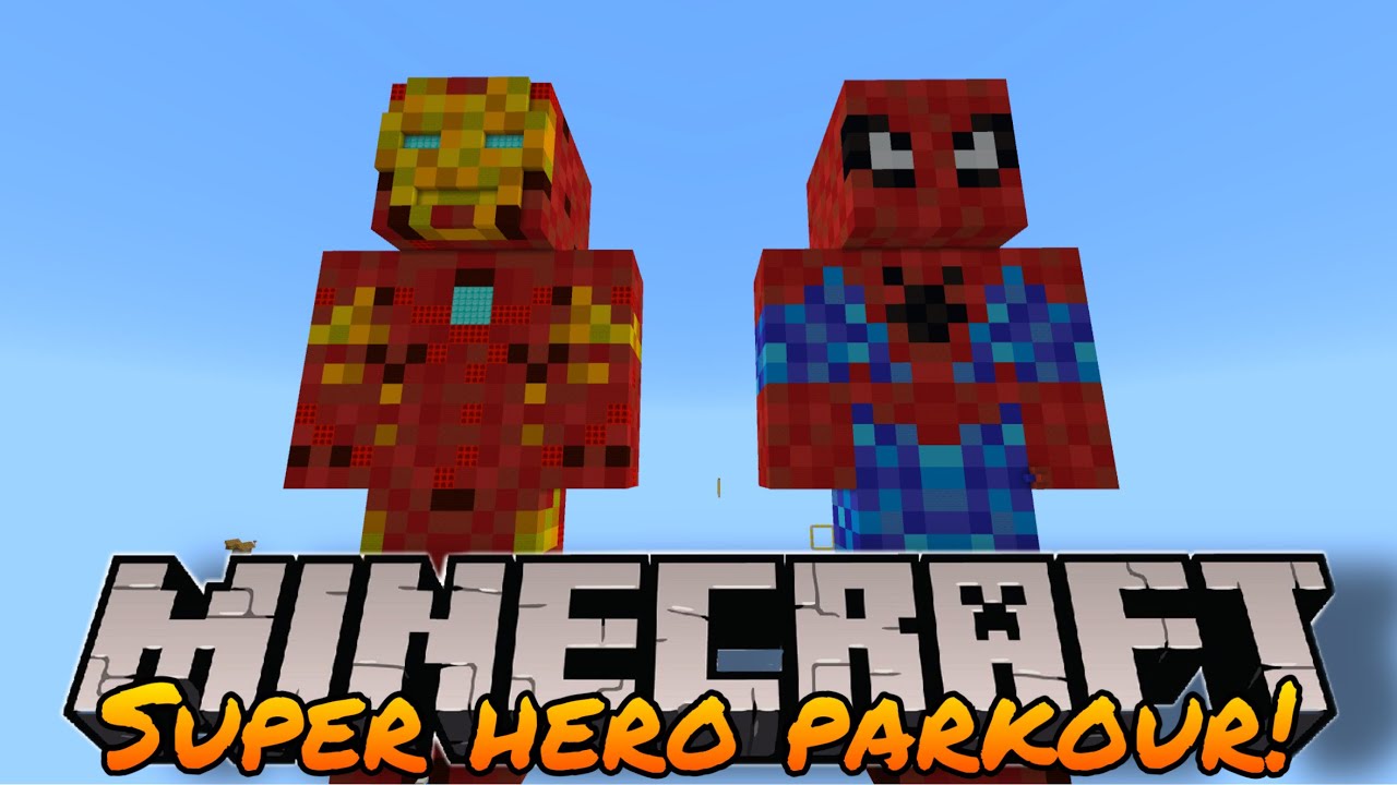 Minecraft SUPER HERO PARKOUR! (World's Hardest TOWER MAP!!!) w/ Lewis ...