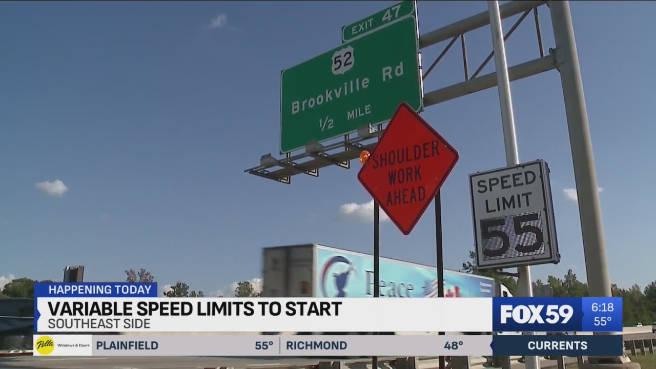 What drivers need to know about INDOT's new variable speed limits on I ...