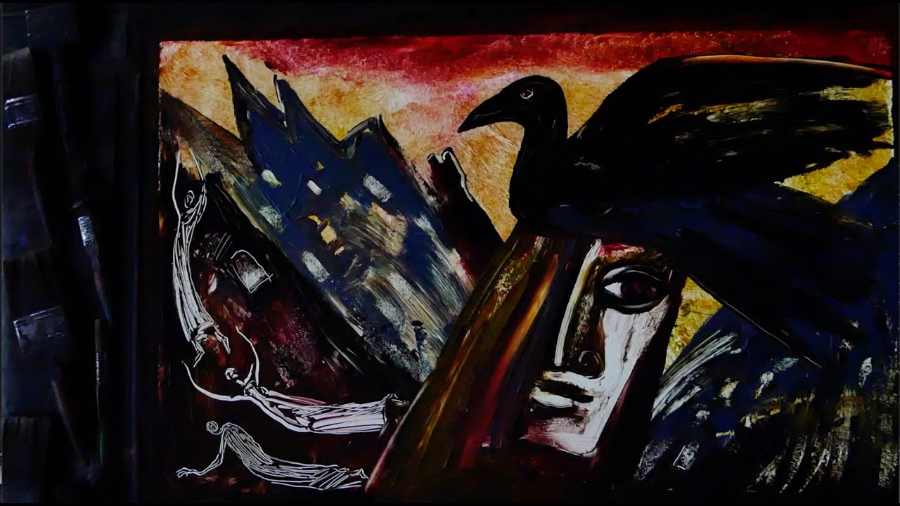 Maria Rud paints Jacob's Ladder by The Filthy Tongues - YouTube