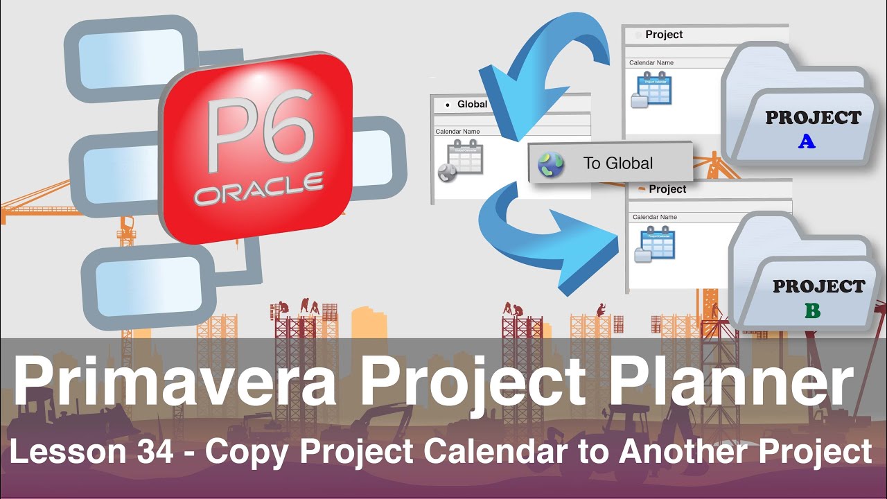 Primavera Project Planner P6: Lesson 34 - How to Copy a Project ...