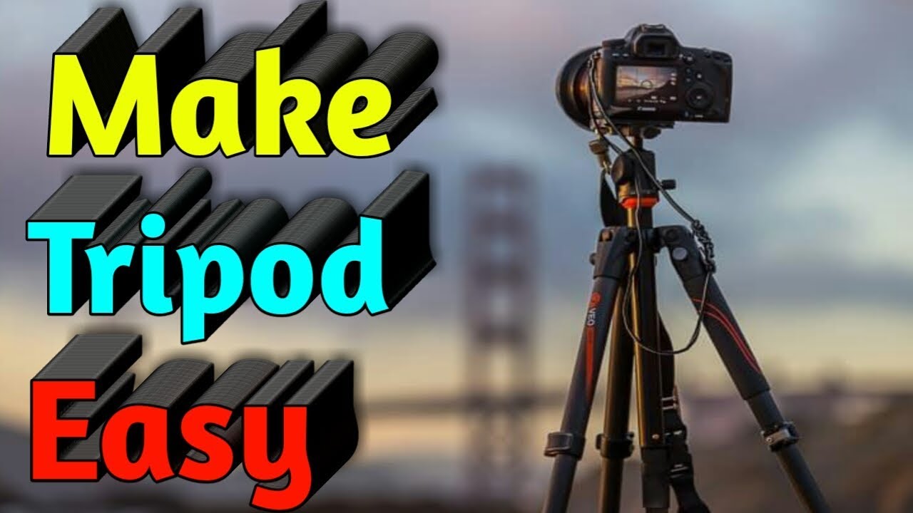 How to make tripod easy at home free - YouTube
