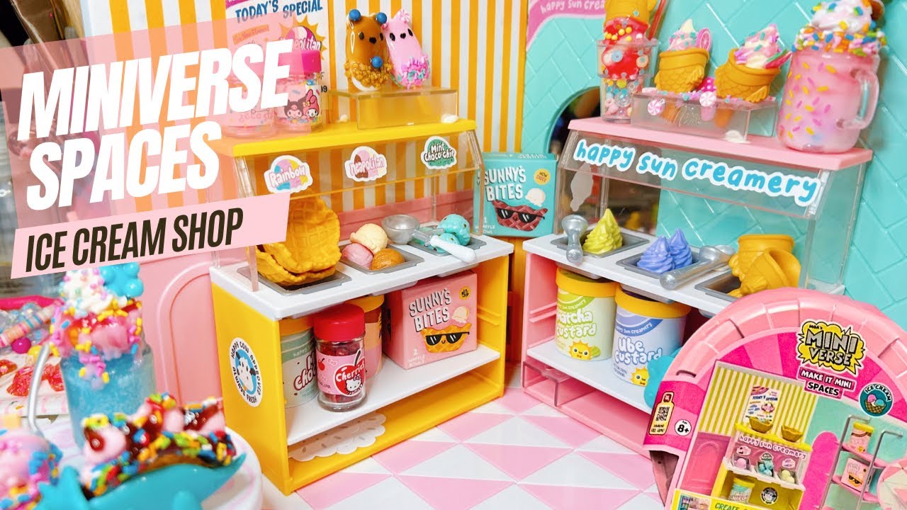 *NEW* MiniVerse SPACES ICE CREAM SHOP - Unboxing & Create With Me - YouTube