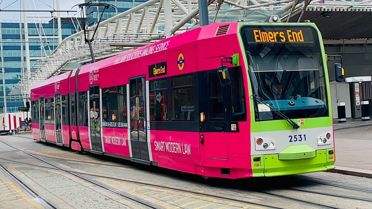Croydon TramLink 2531 From East Croydon To Elmers End - YouTube
