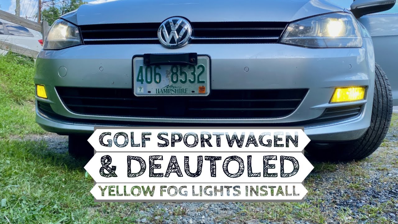 Review: DeAutoLED Golf Sportwagen Just Yellow Hyper 3000k Plasma Fog ...