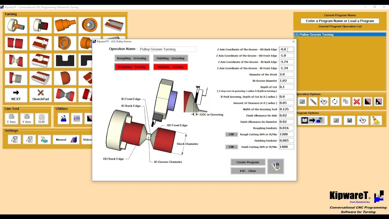 KipwareT - Enhanced Pulley Groove Turning - YouTube