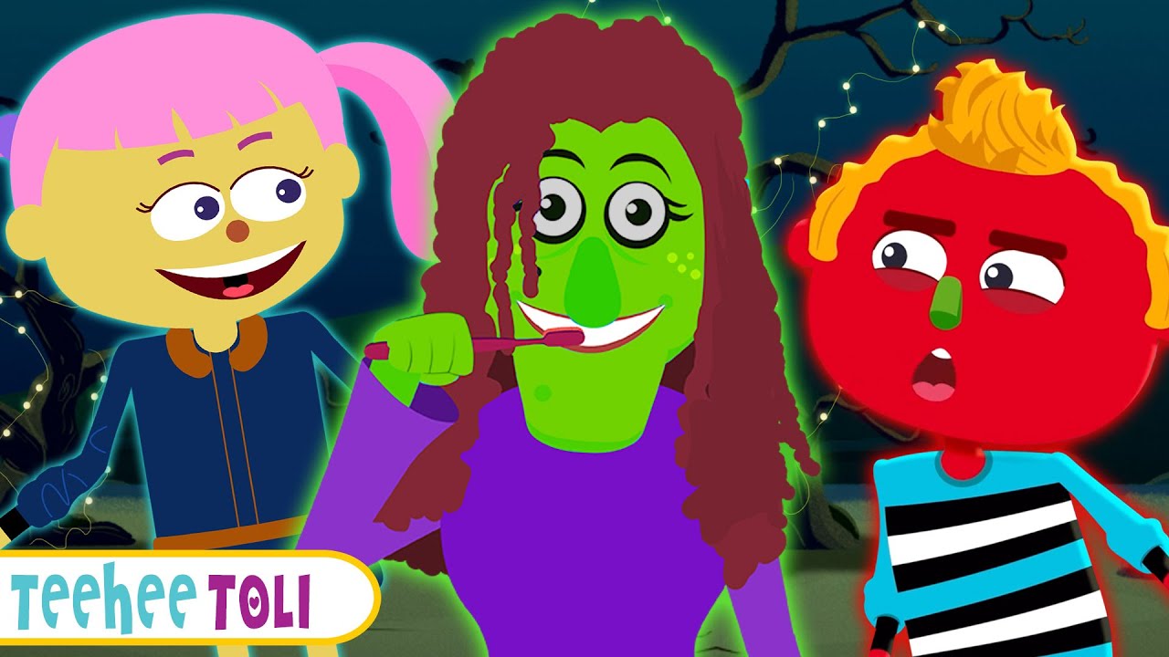 Witches 🧙🏻‍♀️Ka Midnight Routine + More Spooky Scary Kids Songs ...