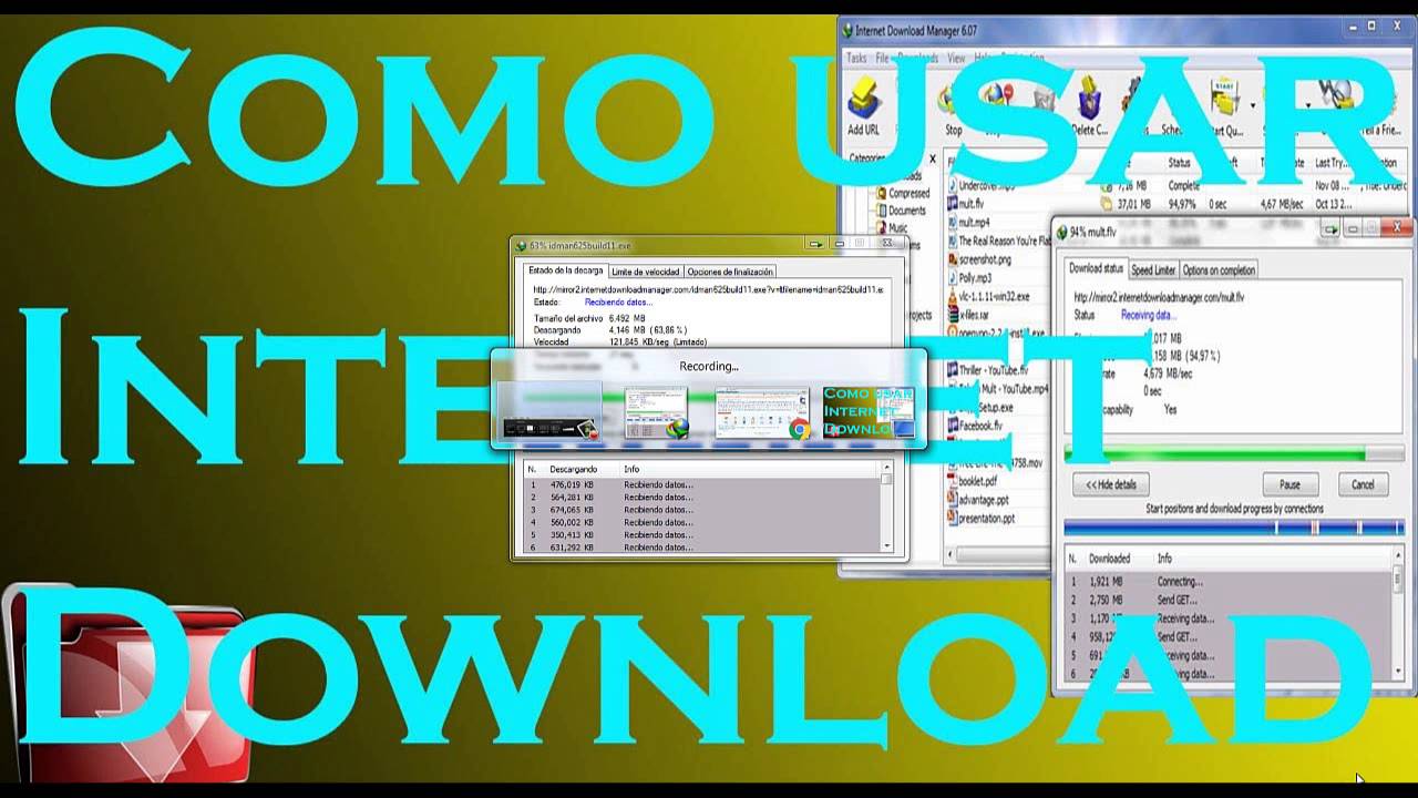 Como descargar cosas mas rapidas Con internetdownloadmanager. - YouTube