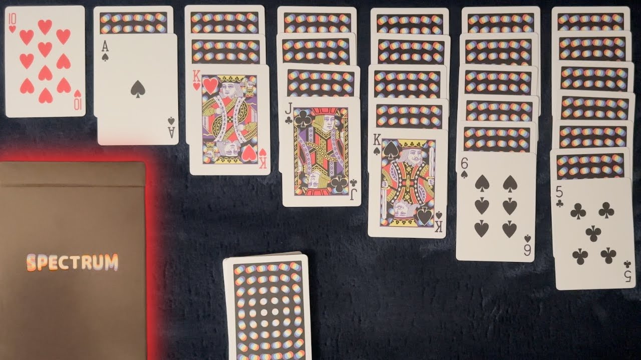 The SPECTRUM Deck ~ ASMR Solitaire #495 - YouTube