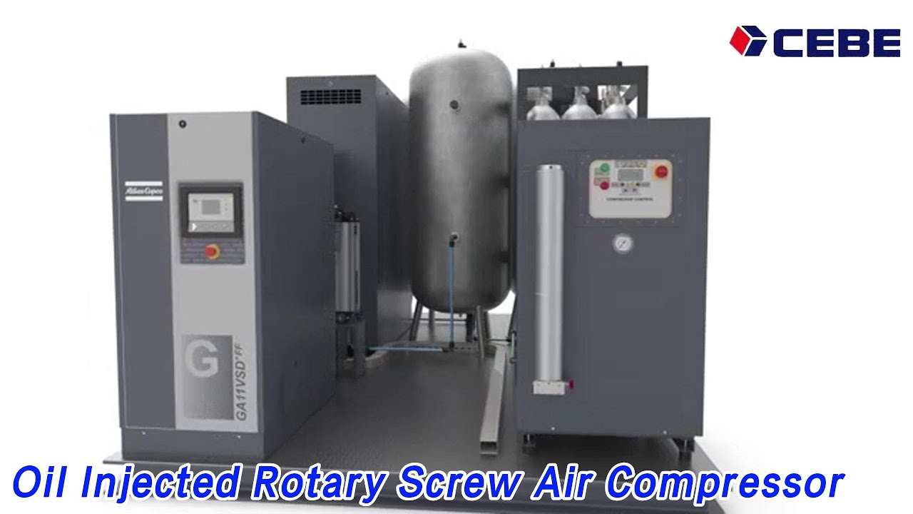 Intelligent Oil Injected Rotary Screw Air Compressor VSD High ...