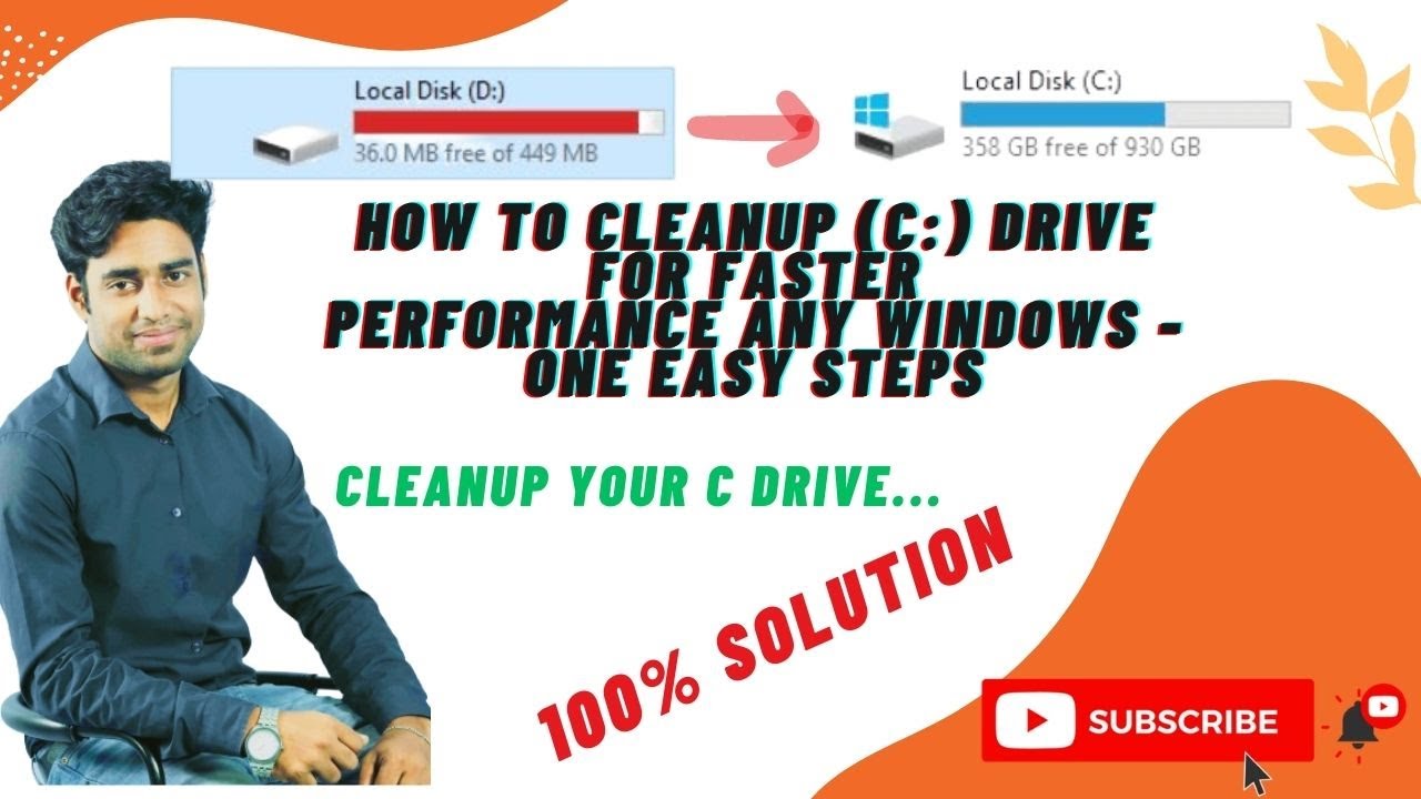 How to cleanup (C) Drive for Faster Performance Any Windows ---One Easy ...