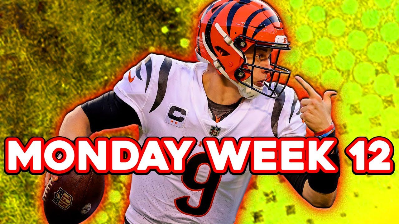 NFL DraftKings Picks + FanDuel NFL Week 12 Monday Night Football MNF ...