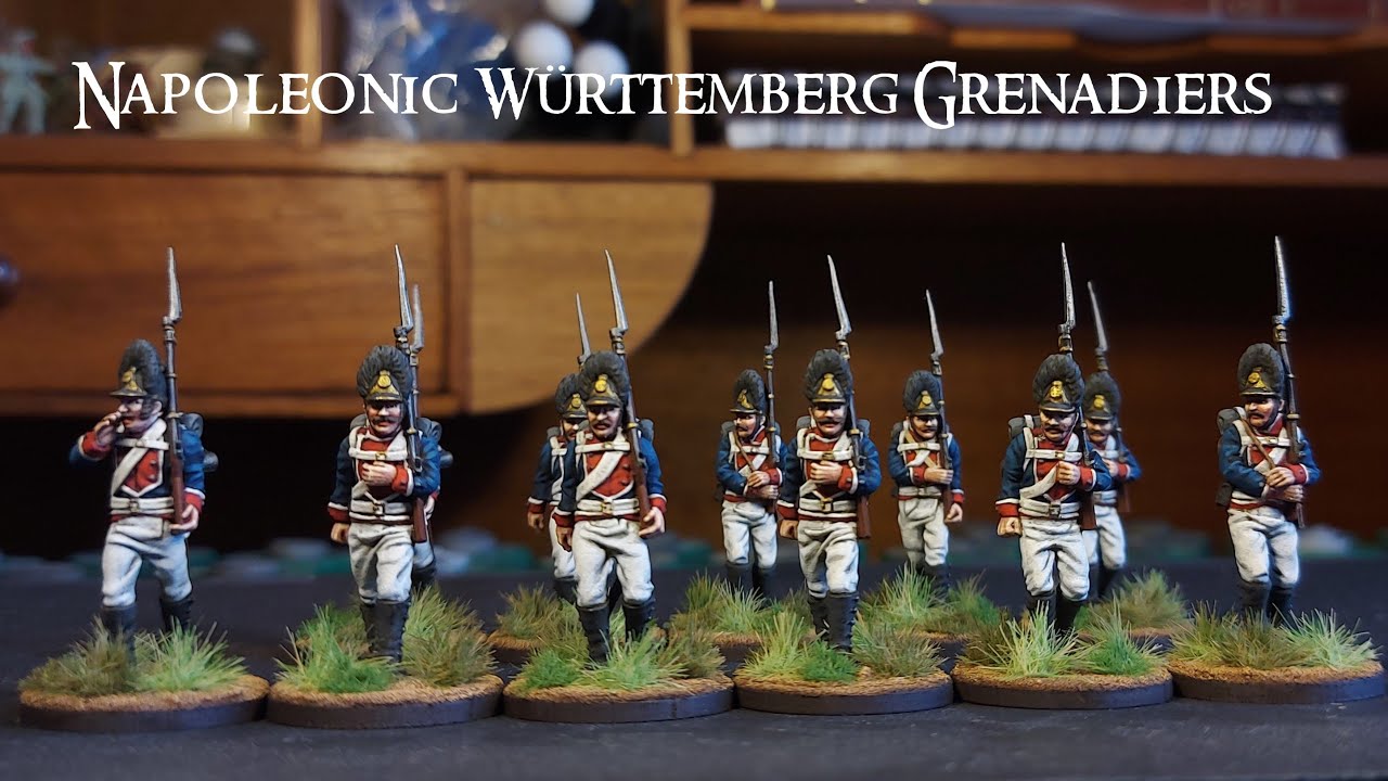 Württemberg Line Grenadiers | 28mm Piano Wargames Miniatures - YouTube