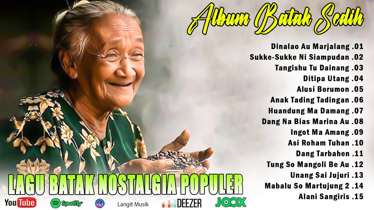 ALBUM BATAK SEDIH PALING MENYENTUH HATI || LAGU BATAK NOSTALGIA POPULER ...