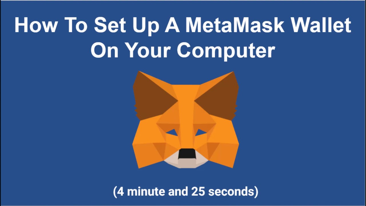 How To Set Up A MetaMask Wallet On Your Computer - YouTube
