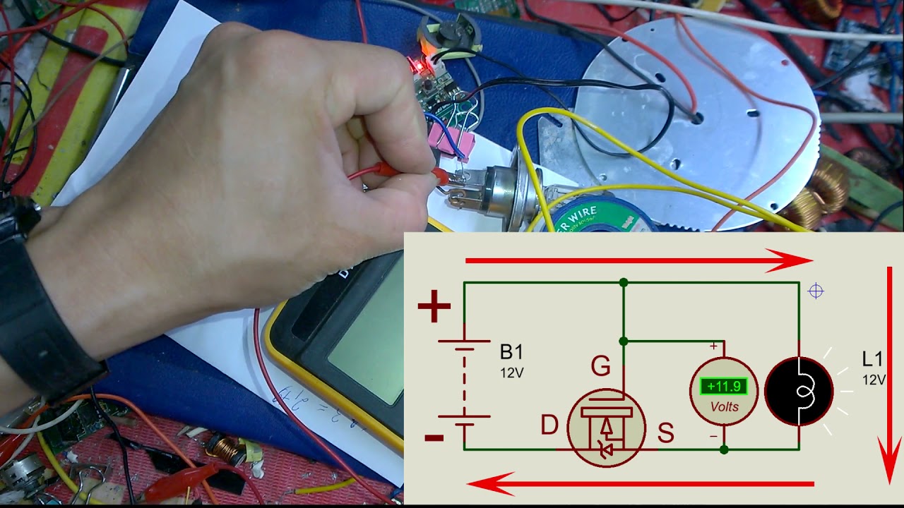 mạch chống ngược cực dùng mosfet kênh N / anti-reverse circuit using N ...
