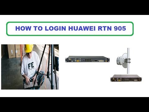 How to login Huawei RTN905 - YouTube