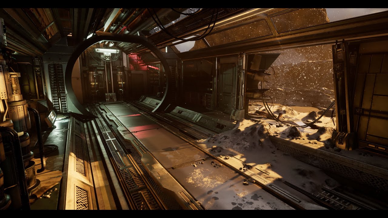 Relighting The Unreal Market's Polar Sci-Fi Facility - YouTube