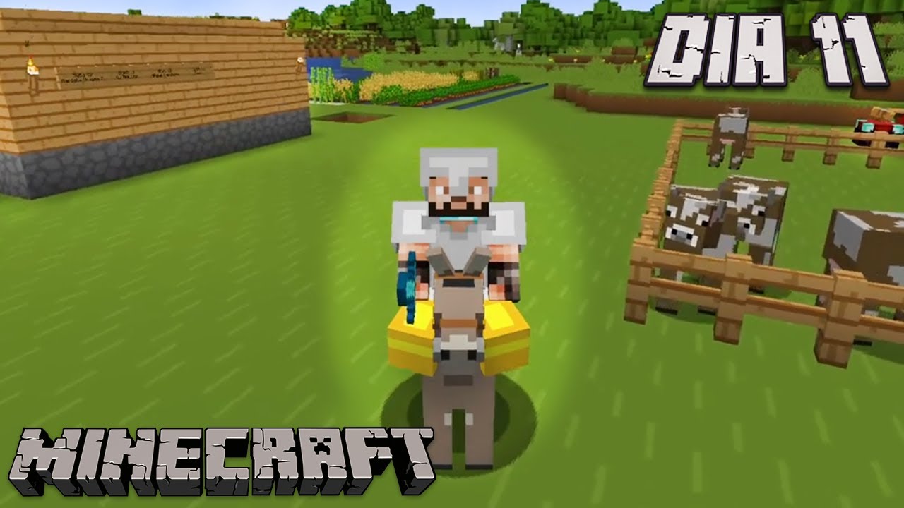 NUESTRA SERIE DE MINECRAFT ! DIA 11 EL BURRO ES EL MEJOR 🤣(MOMENTOS EN ...