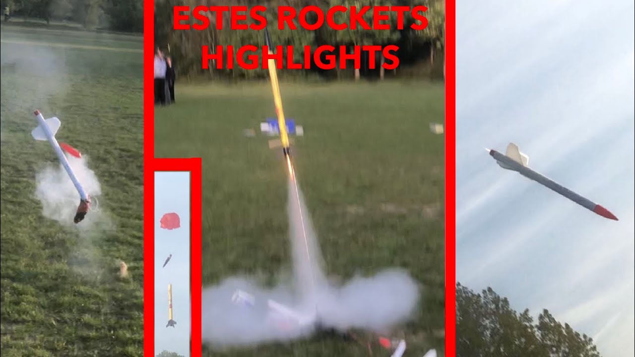Estes rockets! Highlights!! crash and successful helicat launches. # ...