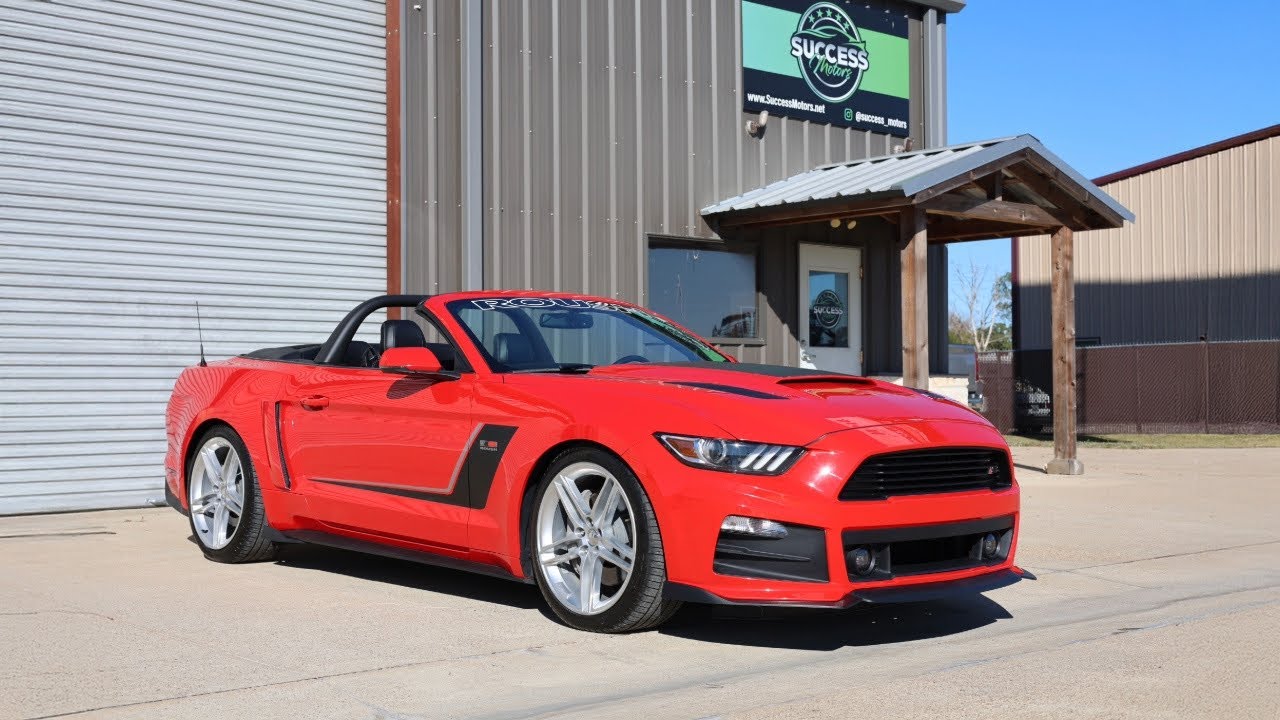 2016 Ford Mustang GT ROUSH Stage 3 (RS3) Race Red Convertible - YouTube