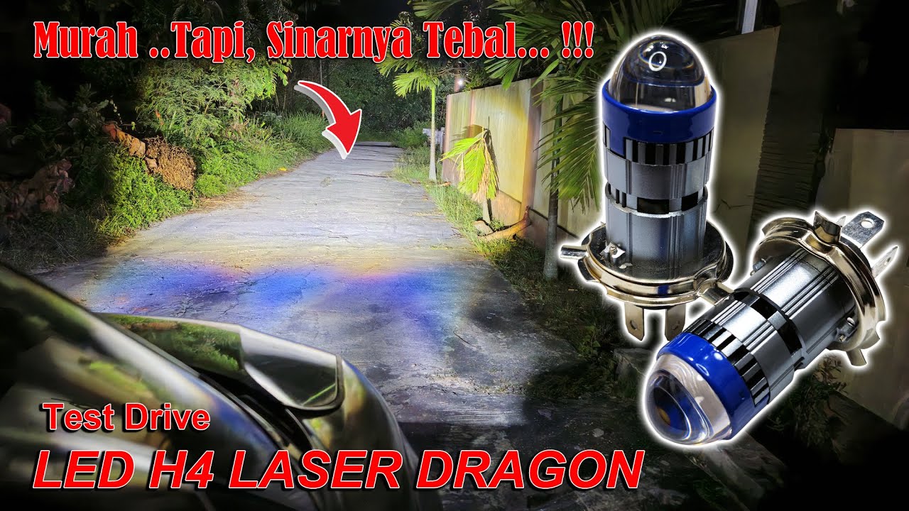 Test Drive LED H4 Laser Dragon Hi-Lo Beam - YouTube