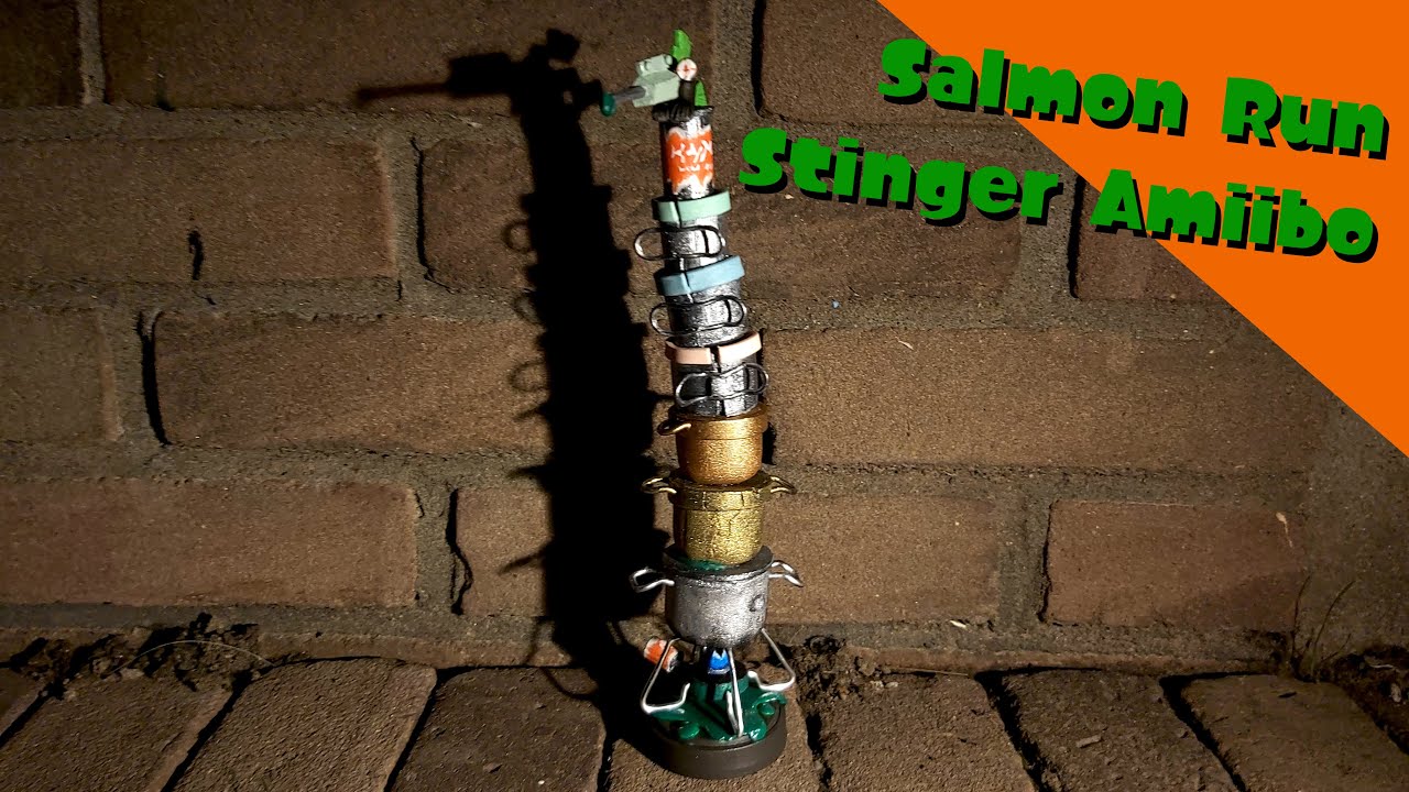 Splatoon 2 - Salmon Run Stinger Custom amiibo - YouTube