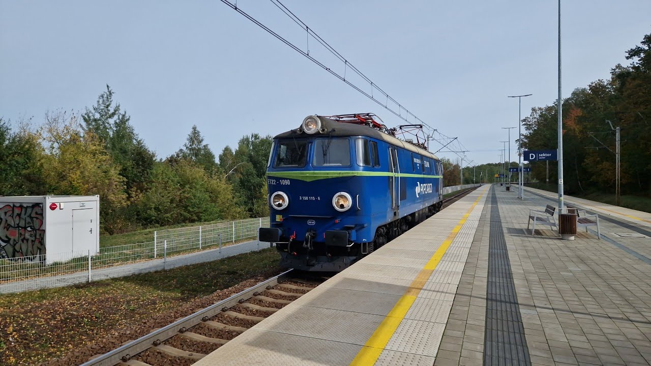 ET22-1090 mija luzem p.o. Lublin Zachodni 05.10.2022 - YouTube