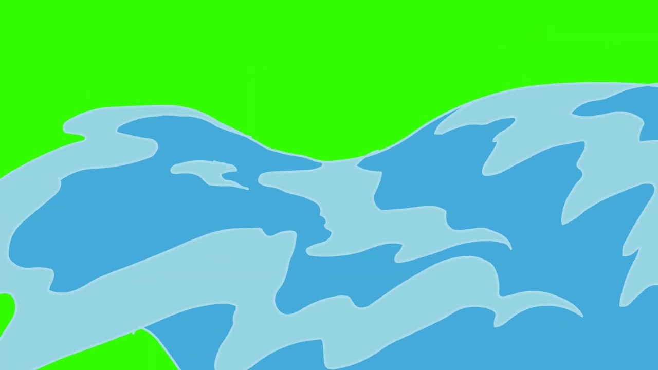 water wave efx Full Hd 1080px/ 2D EFFECTS / Green Screen / 2D Animation ...