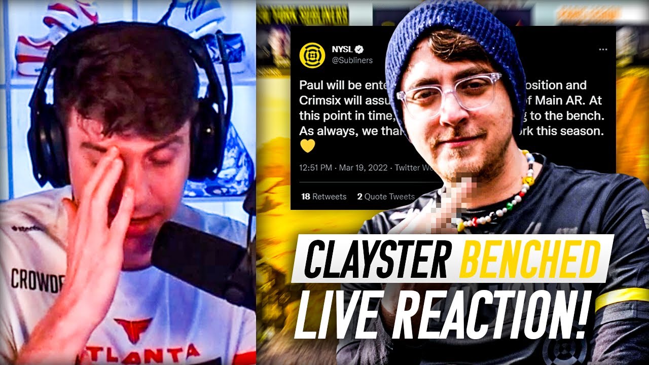 ATL FaZe Coach Crowder REACTS to Clayster Being BENCHED! - YouTube