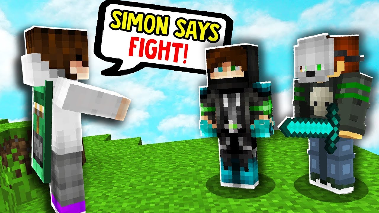 So I set up SIMON SAYS on my Minecraft Skyblock island... - YouTube