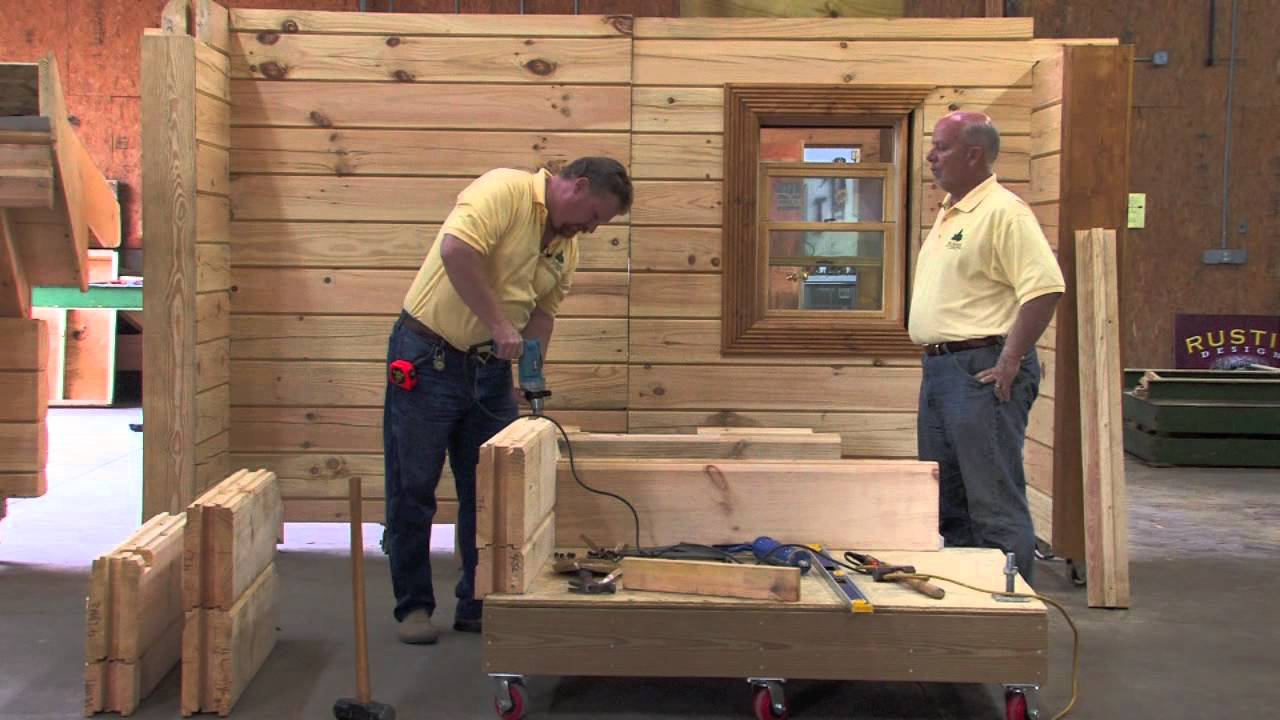 Jim Barna Log & Timber Homes - Wall Construction - Part 2 of 6 - YouTube