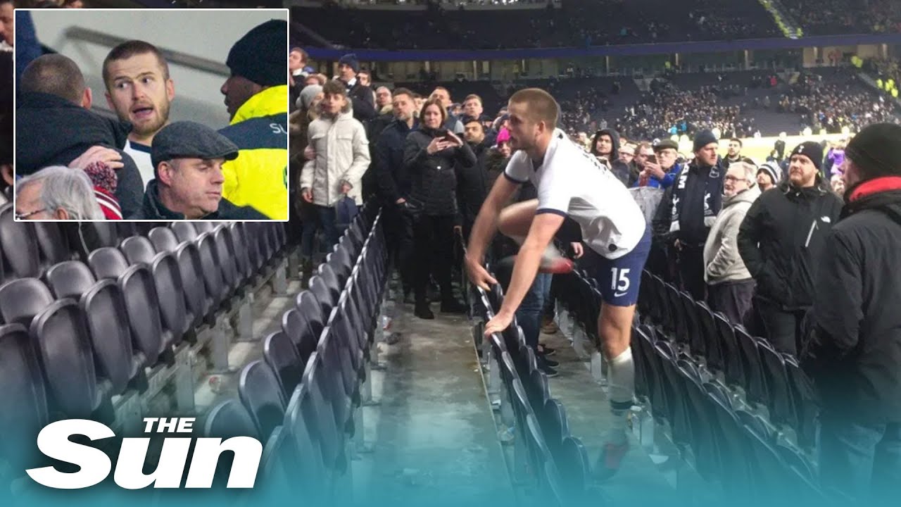 Tottenham star Eric Dier jumps over stands to confront fans ‘over spat ...