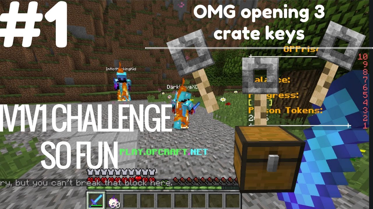 Insane OP Prison Crate Key Challenge! on opcraft - YouTube