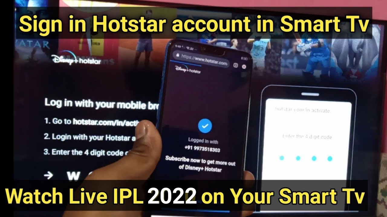 Hotstar Account Smart TV Me Login Kaise Karen | Sign In Hotstar Id In ...