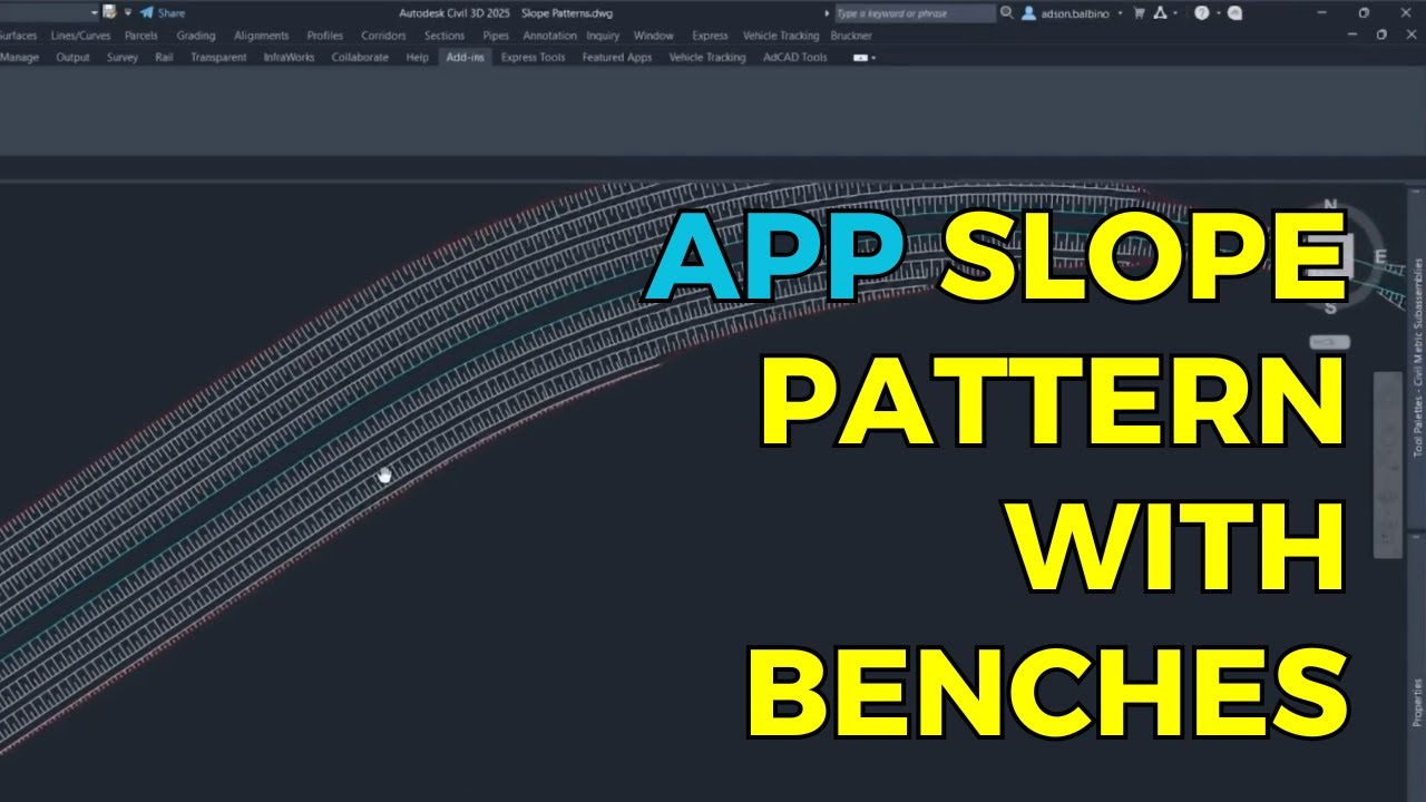 APP Slope Pattern with Benches for AutoCAD and Civil 3D - YouTube