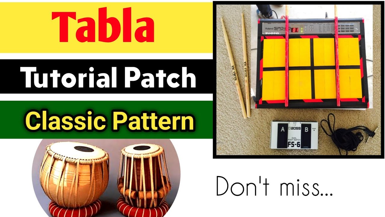 Tabla Patch Tutorial | Classic Pattern | variation Taal | octapad music ...
