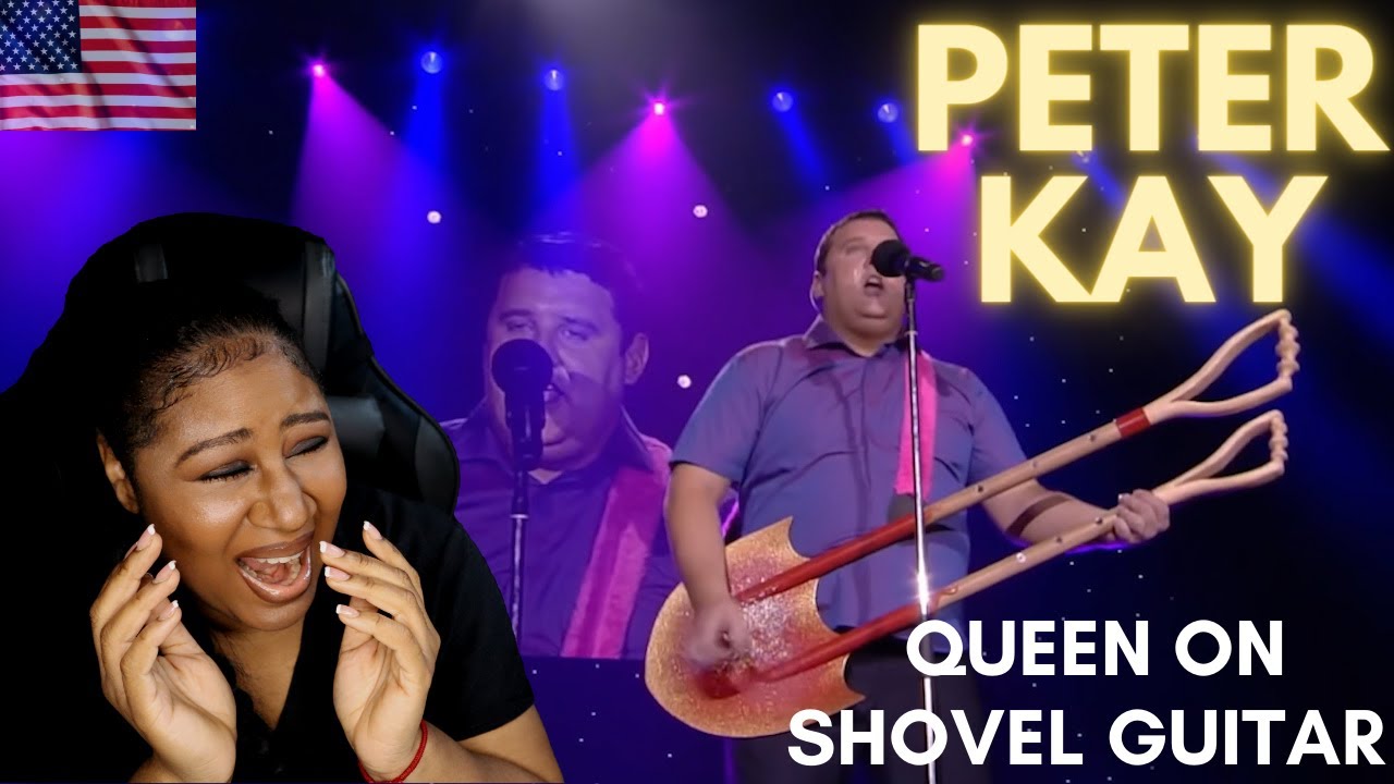 Peter Kay - Queen On Shovel Guitar |American Reaction - YouTube