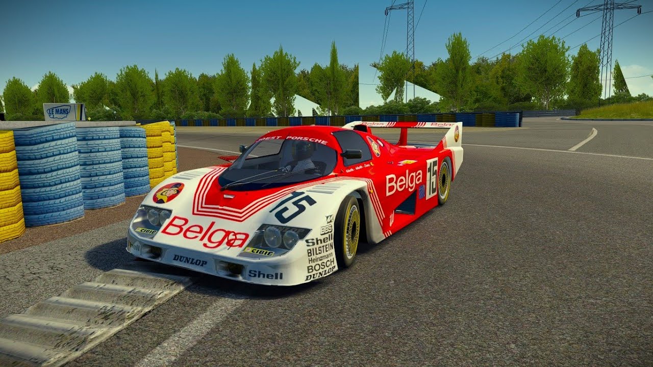 Assetto Corsa Porsche 936C 1983 at Le Mans hotlap - YouTube
