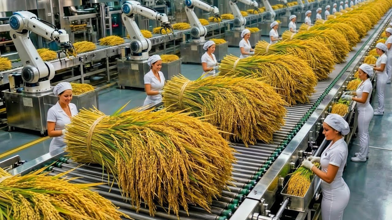From Paddy Field to Plate: How Rice Roti is Made in Factory! 🌾 - YouTube