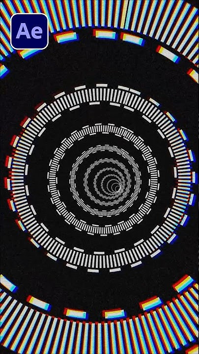 Create Visual Motion Graphic Tunnels in After Effects #tutorial - YouTube