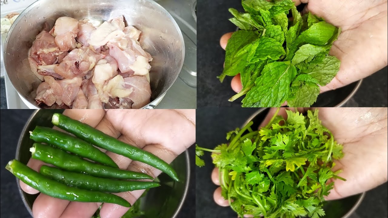 Pudina Chicken Curry | Mint Chicken Recipe | धनिया पुदीना चिकन रेसिपी ...