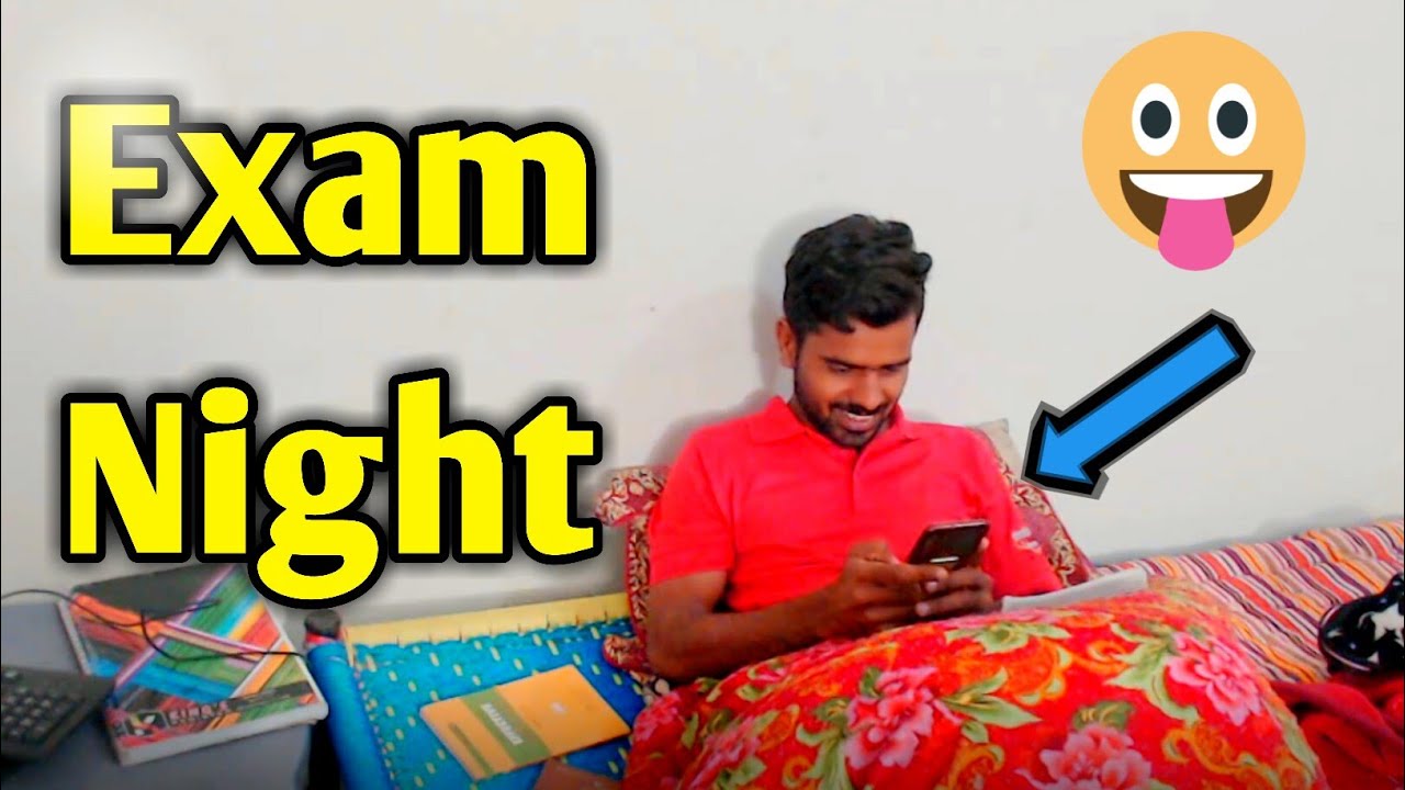 Exam Night Funny video || Exam day expression || Last Night of Exam ...