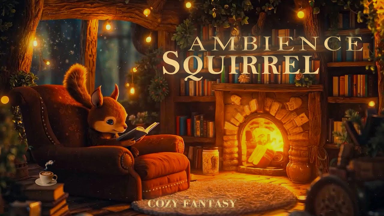 Calm Squirrel In The Cozy Nook • Serene Forest Ambience Ror Relaxed ...