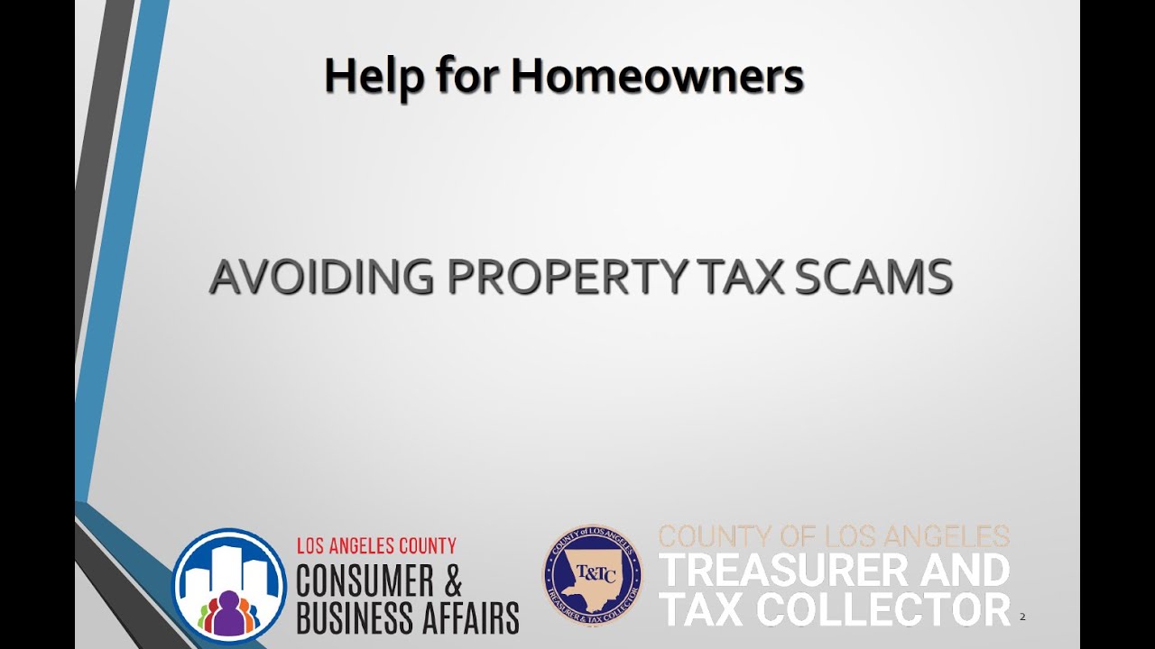 Help for Homeowners - Avoiding Property Tax Scams - YouTube