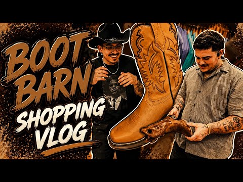Boot shopping at the boot barn! *AD buys his first pair!*