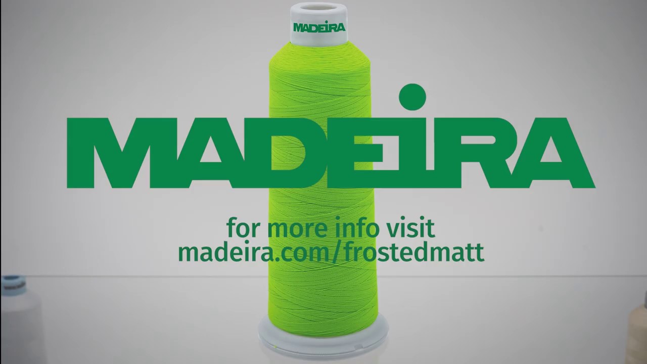 Frosted Matt 30 by MADEIRA - our NEW THICK MATTE THREAD - YouTube