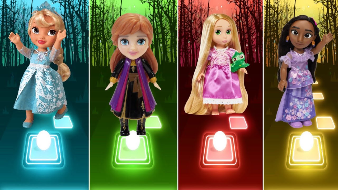 Let it go - Anna - Repunzel - Isabela Song TilesHopEDMRush #anna #elsa ...