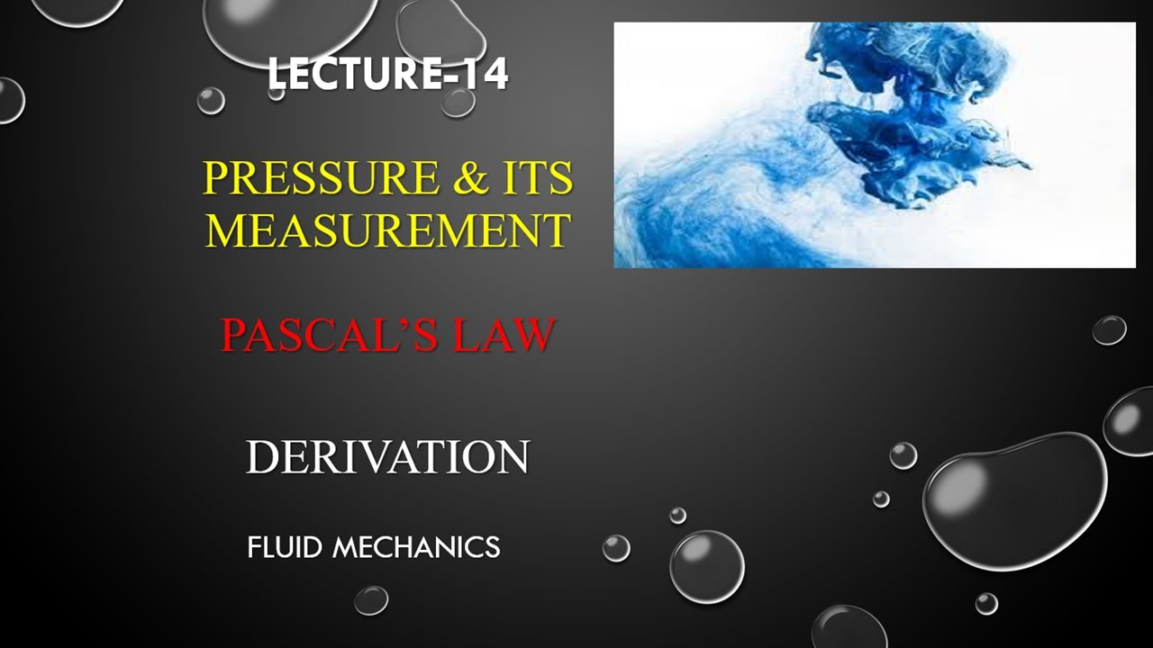 Pascal's Law | Derivation | Pressure and Its Measurement | Fluid ...