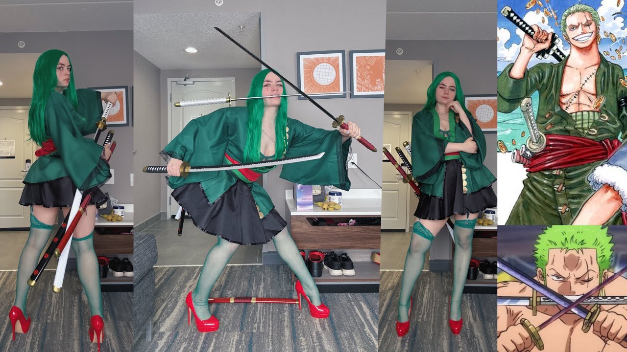 Roronoa Zoro cosplay vlog | one piece and chatting with friend - YouTube